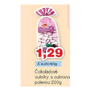 Čokoládové cukriky s cukrovou polevou 200g v akcii | Zlacnene.sk