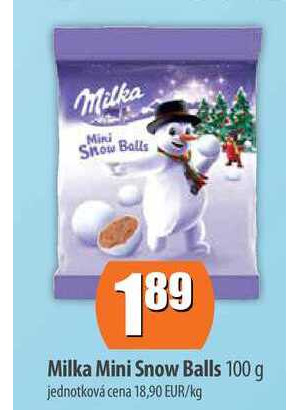 ARCHIV | Milka Mini Snow Balls 100 g v akcii platné do: 24.11.2021 ...