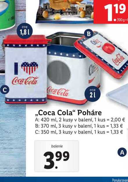 Coca Cola Podnos/dóza v akcii | Zlacnene.sk