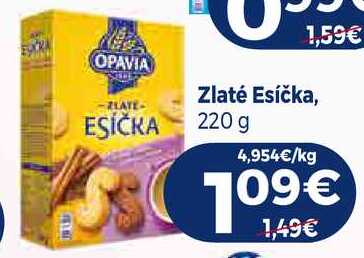 ARCHIV | Opavia Zlaté Esíčka 220 g v akcii platné do: 29.3.2022 ...